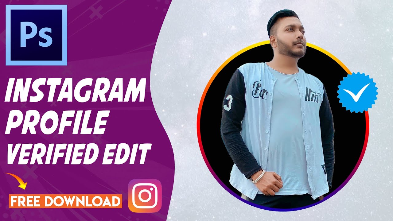Instagram Verified DP Edit IN Photoshop | Adobe Photoshop Tutorial ...