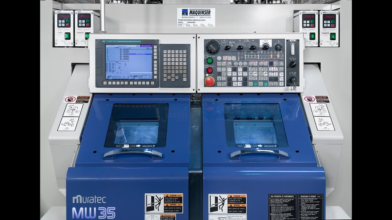 Muratec MW35 - Caso de Éxito Cliente Maquinser - YouTube