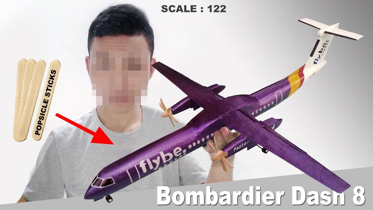 Try to make Bombardier Dash 8 Flybe airplane fully from Ice cream ...