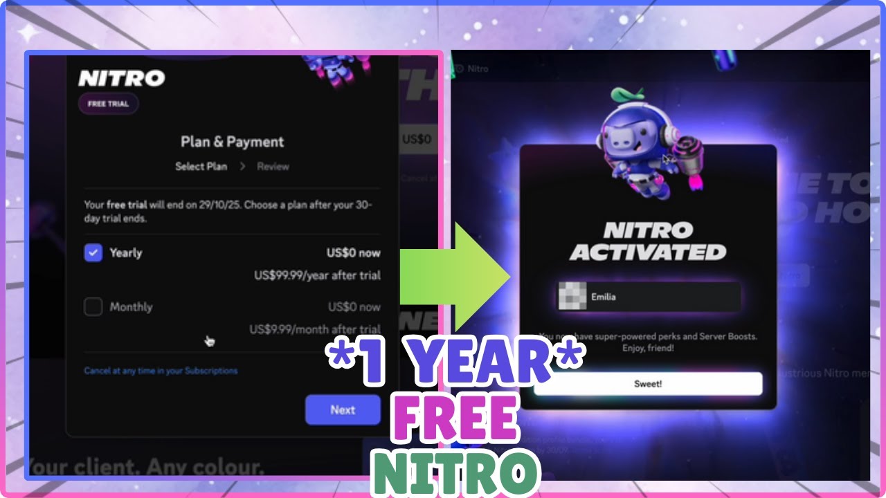 *1 year Free Nitro* & Profile Nitro Jet Pack Bundle | Can you Get it too? - YouTube