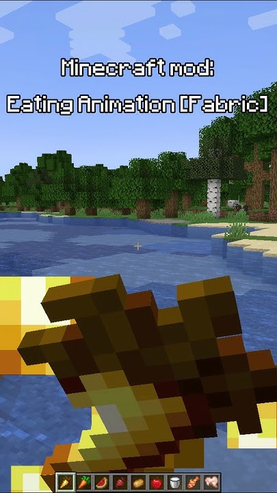 Eating Animation mod for fabric! #minecraft #theone_ss # ...