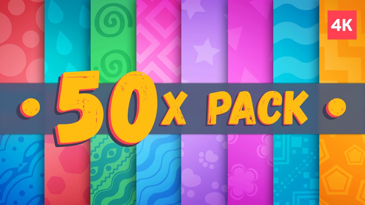 Cartoon Background 50x Pack - YouTube