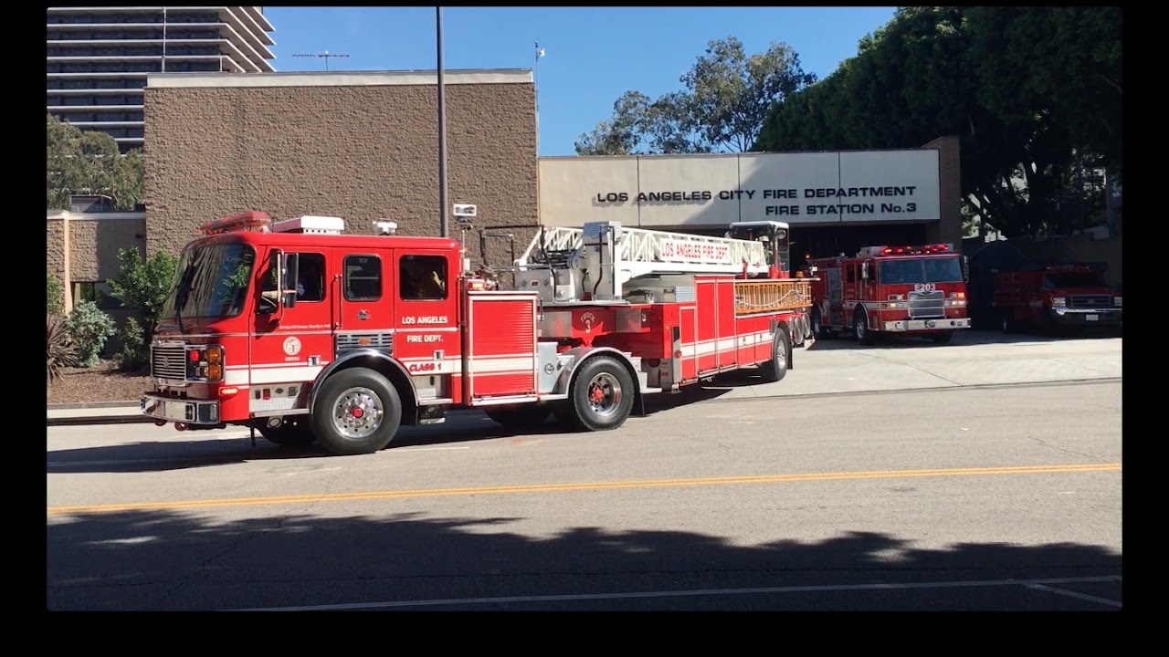LOS ANGELES FIRE DEPARTMENT LIGHT FORCE 3 (TRUCK 3 AND ENGINE 203 ...