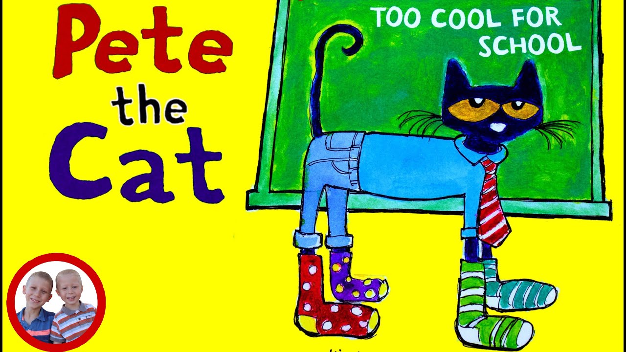 Pete the Cat - Too Cool for School | Story time with Mike and Jake ...