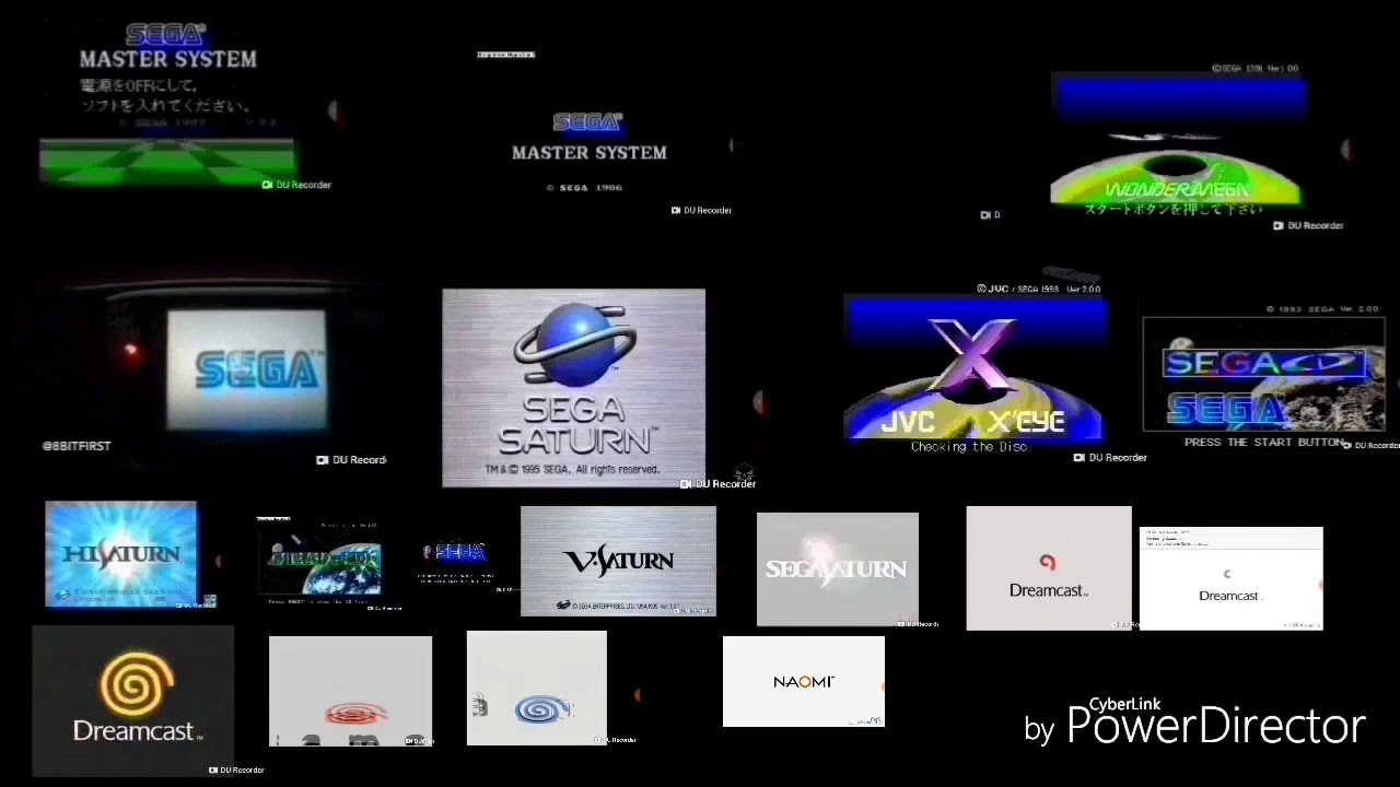All sega startups played at once - YouTube