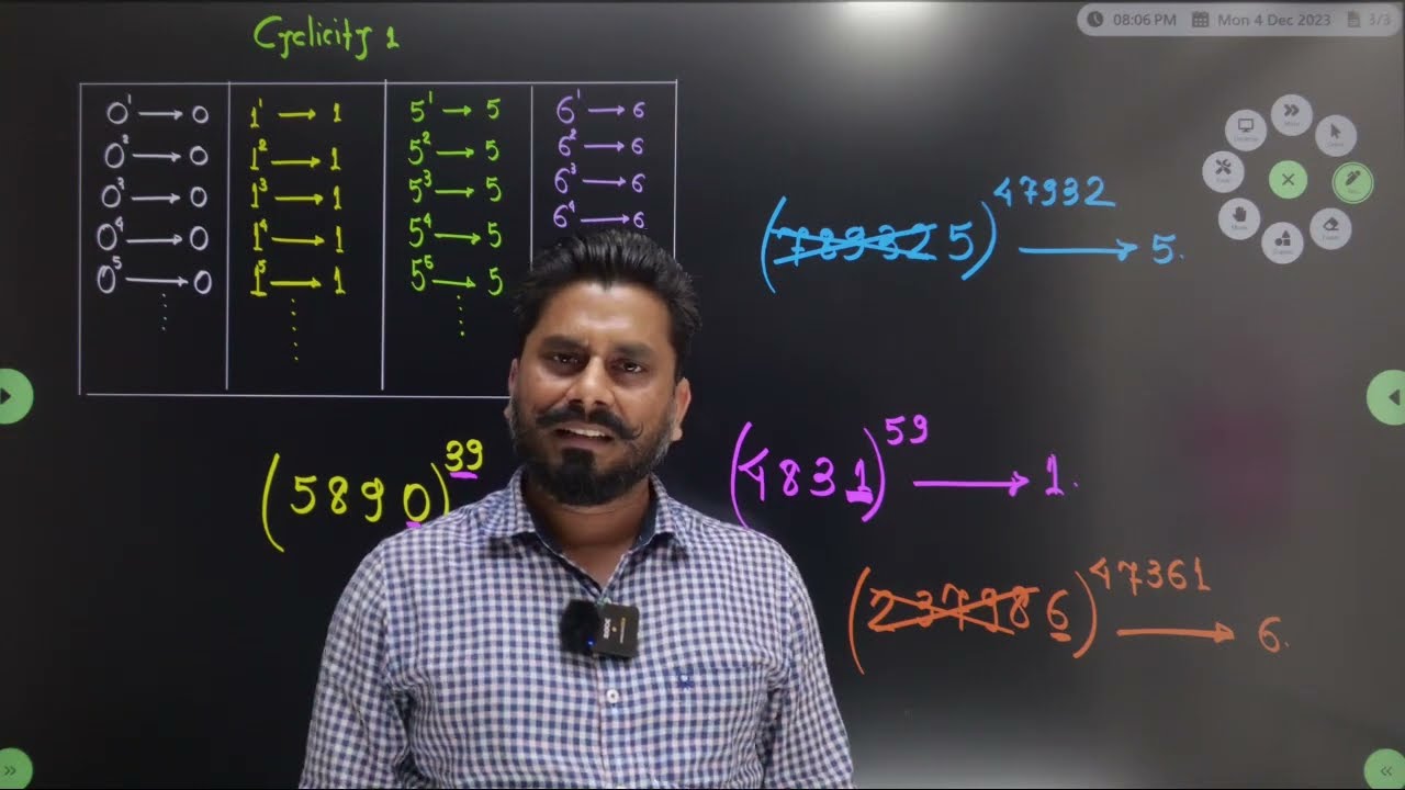 Best Method To Calculate Unit Digit | Cyclicity Of Unit Digit | इकाई का ...