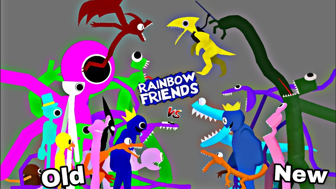 Rainbow friends Old VS New Compilations DC2 - YouTube