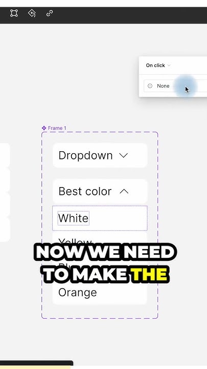 Creating dropdown menu in Figma! #design #figma #uidesign #productivity ...