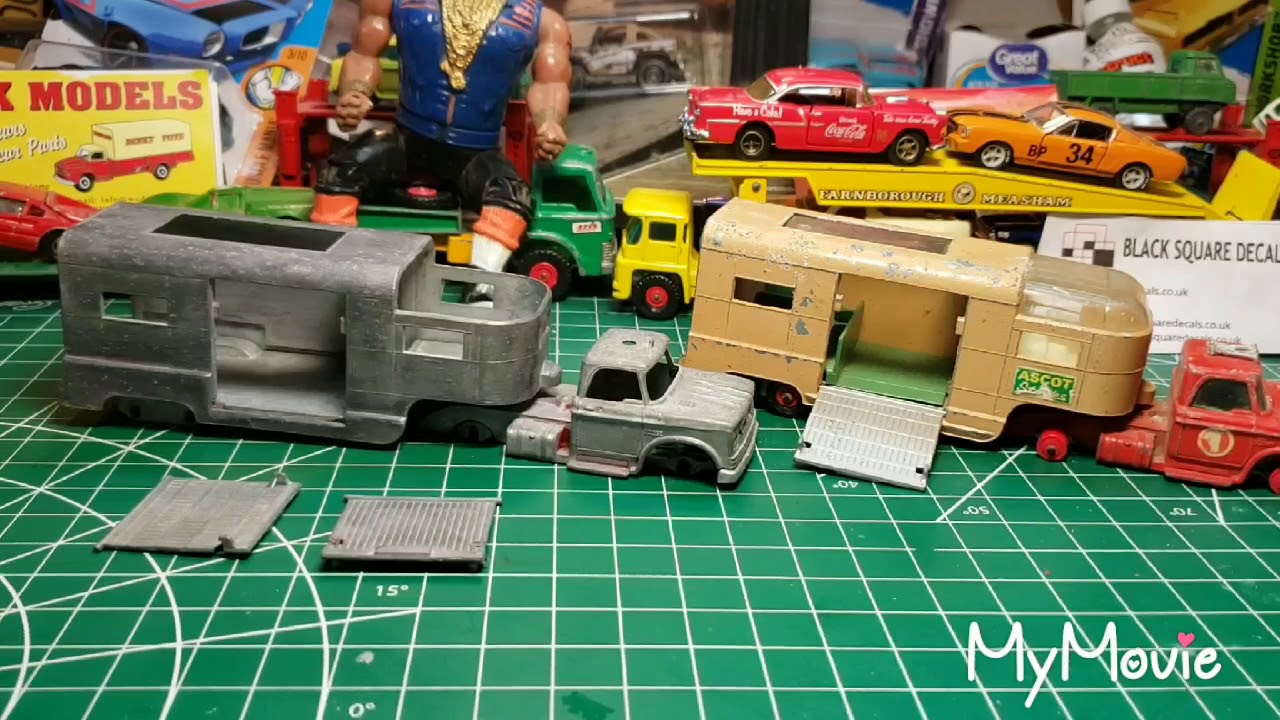Matchbox K18 Dodge Truck &Articulated Horse Trailer Restoration - YouTube