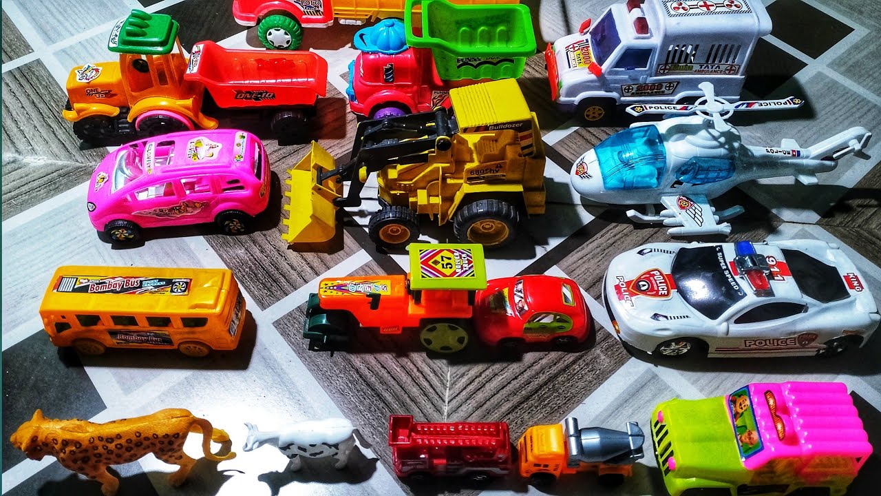 jcb, tractor, airplane, train, Bulldozer, truck, dump, helicopter ...