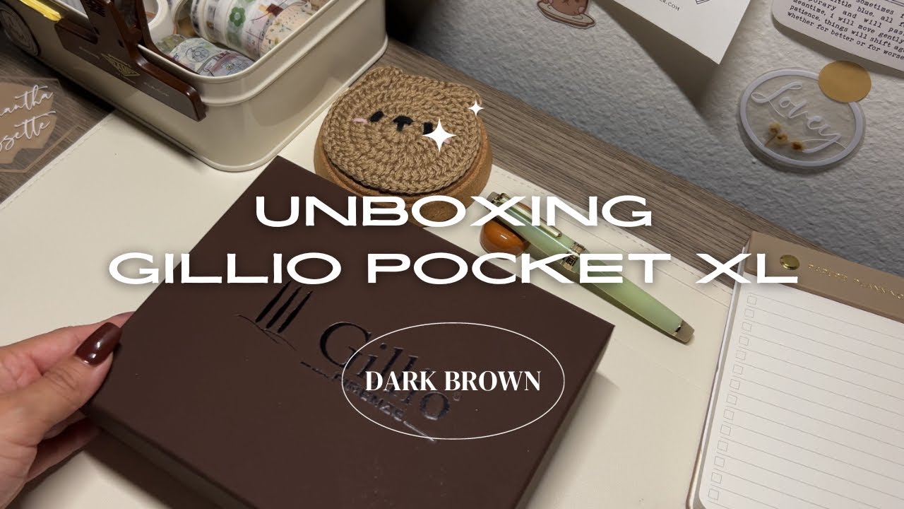 UNBOXING // GILLIO POCKET COMPAGNA XL RINGS | EPOCA DARK BROWN - YouTube