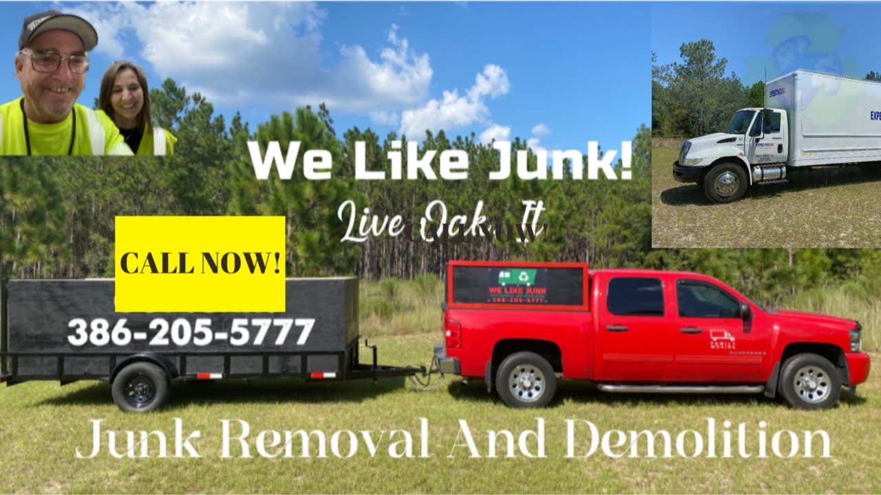1st Junk Removal video! New Trailer Build! - YouTube