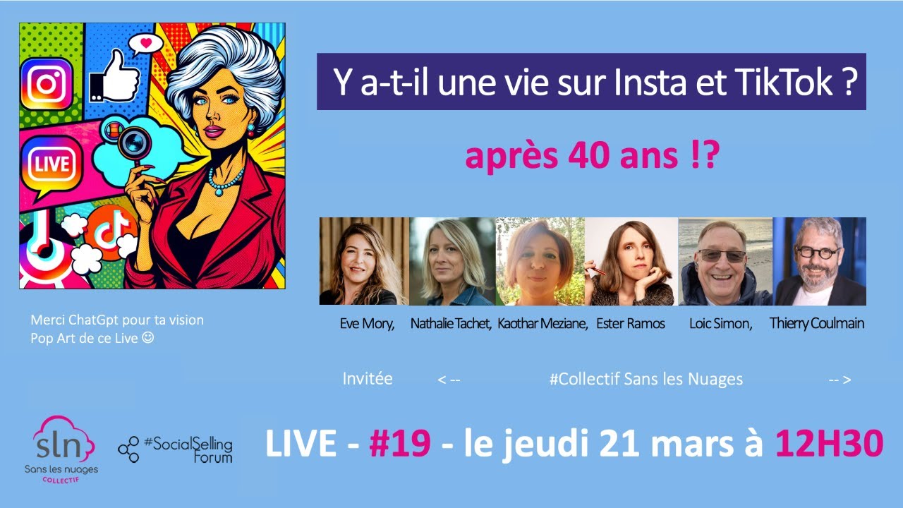 Live #19 - Y a-t-il une vie sur Insta et TikTok après 40 ans !? - YouTube