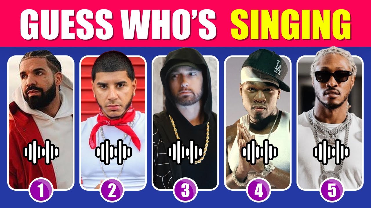Guess The Rapper By Their Voice | Drake, 50 Cent, Future, Travis Scott ...