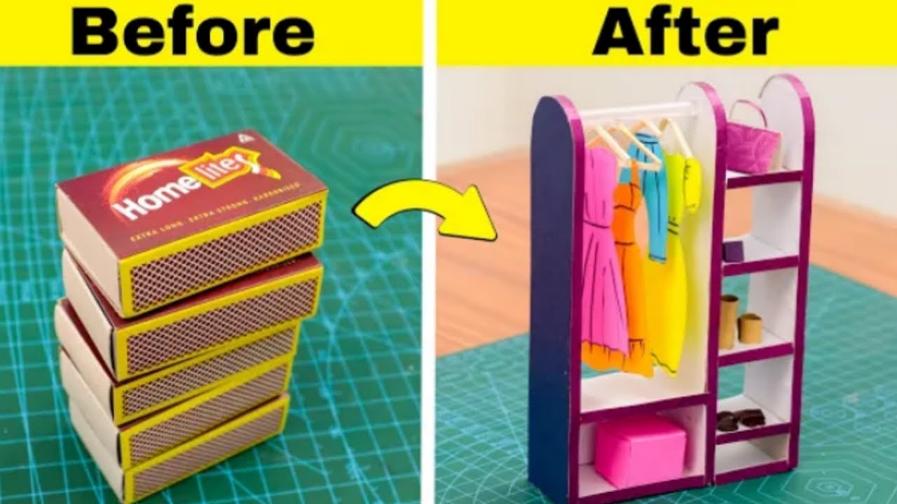 Diy Mini Organizer With Matchbox How To Make Mini Clothes Organizer diy-mini-organizer-with-matchbox-how-to-make-mini-clothes-organizer