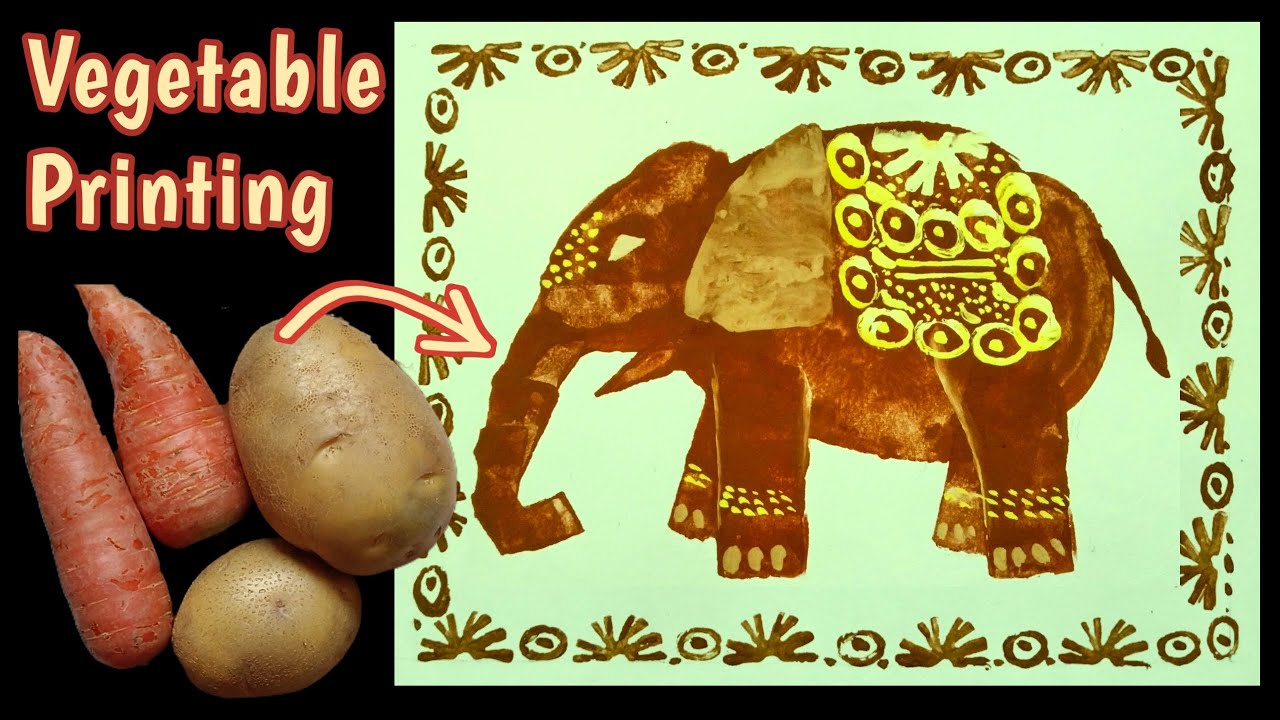 Vegetable Printing. Vegetable Printing Craft Activity. PotatoPrinting ...