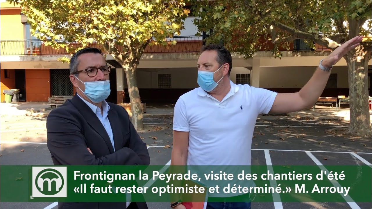 Frontignan, visite des chantiers d'été - YouTube