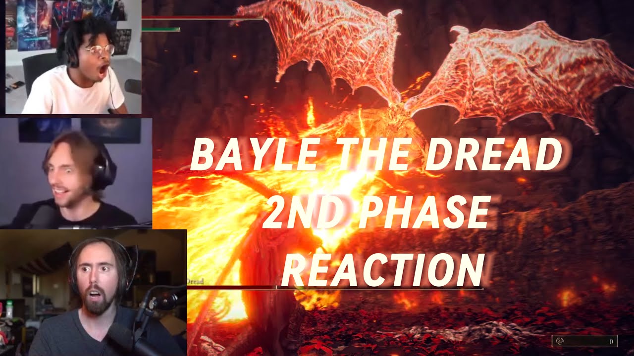 Elden Ring - Streamers Reaction to Bayle The Dread’s 2nd Phase (My ...