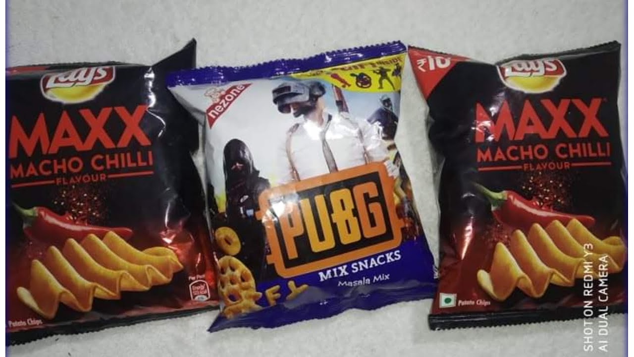 PUBG SNACKS VS MAX SNACKS REVIEWS - YouTube