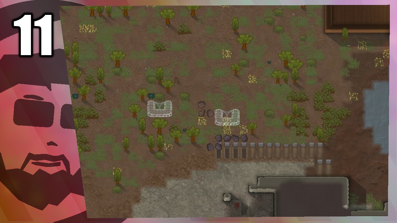 setting-up-crude-defenses-rimworld-bigvlad-let-s-play-part-11
