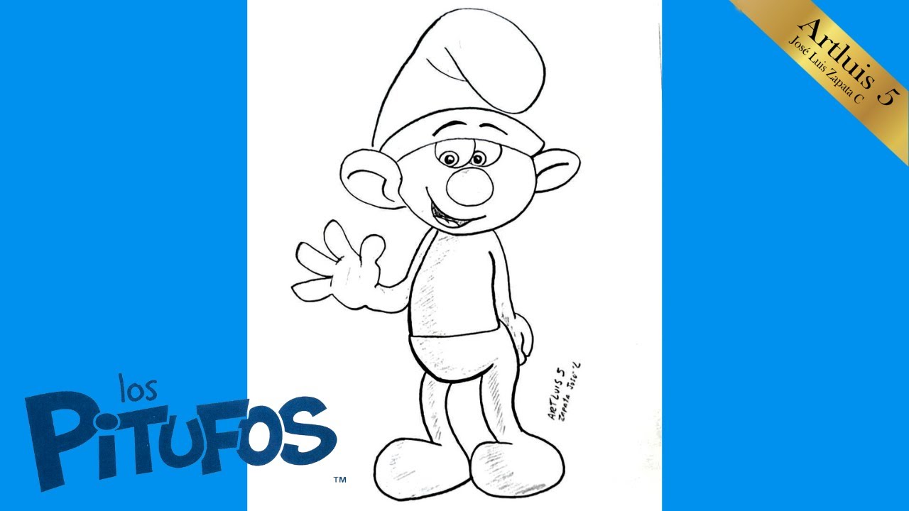 Como dibujar un pitufo paso a paso | How to draw a smurf - YouTube