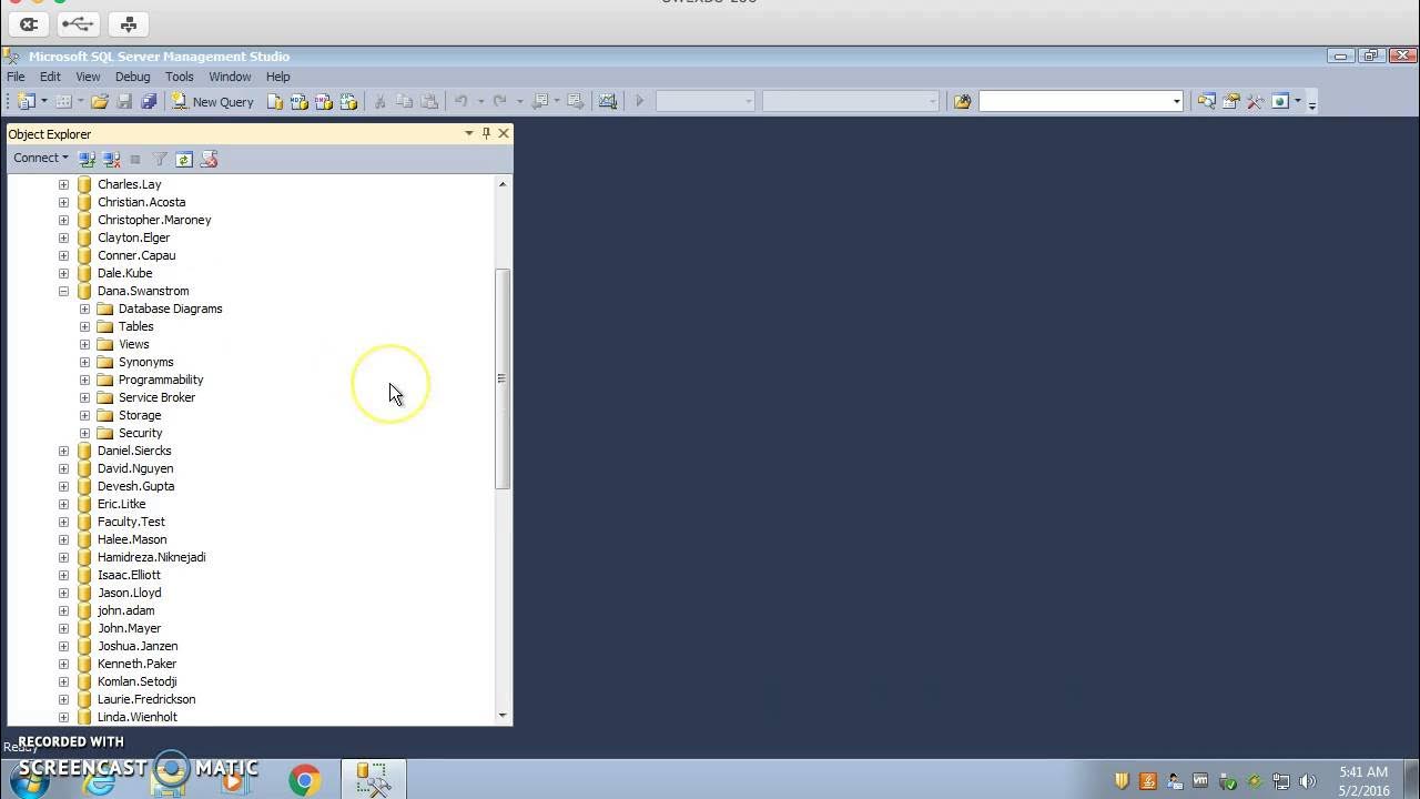 Using SQL Server 2014 Management Studio for the First Time - YouTube