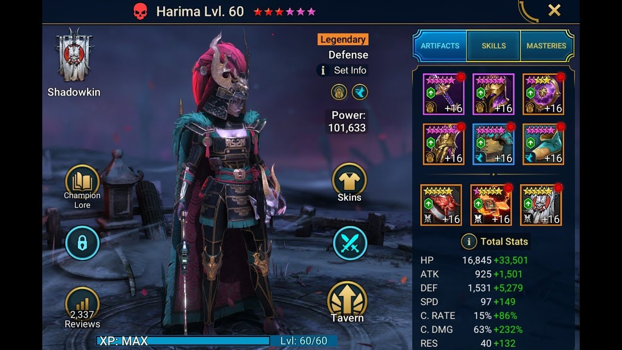 Harima Clutching My Way to Quintus in Live Arena Raid Shadow Legends ...