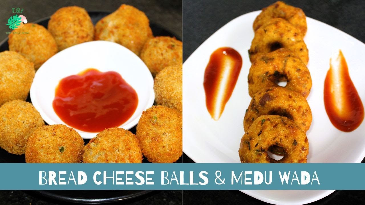 Bread Cheese Balls Recipe | Bread Medu Wada Recipe | Instant & Crispy ...