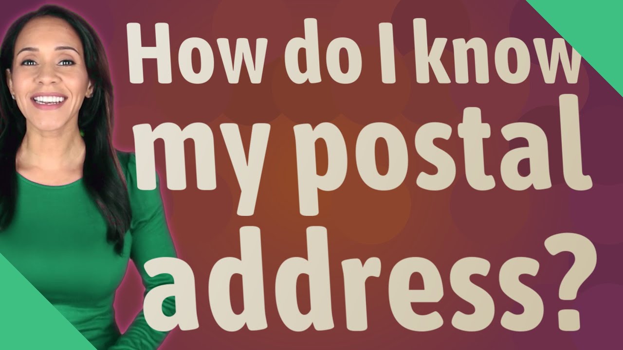 How do I know my postal address? - YouTube
