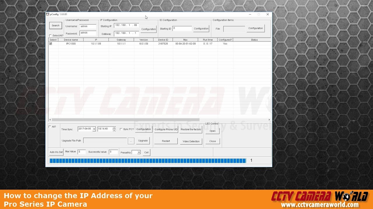 How To Change The IP Address On Your Pro Series IP Camera - YouTube