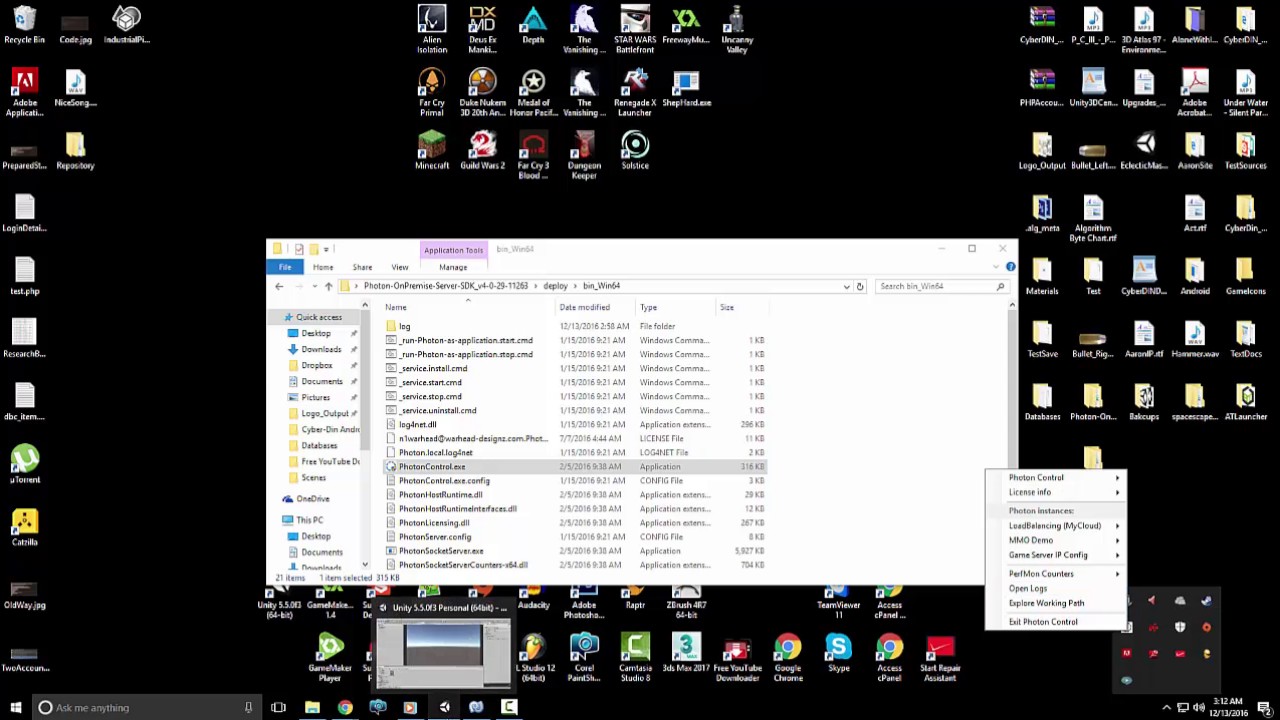 Photon Server Unity (SetUp) And Host (P1) - YouTube