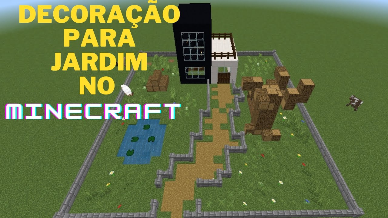 quintal decorado no minecraft - YouTube