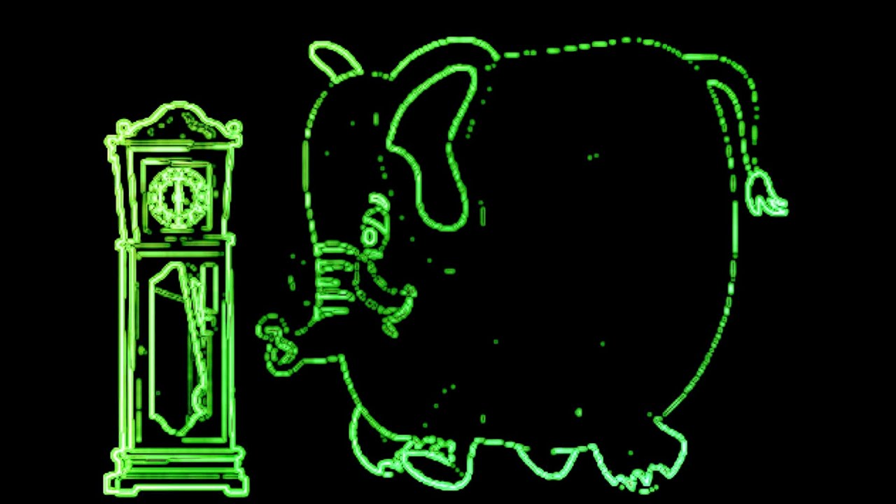 ALL GREEN NEON EDGE EFFECT (HICKORY DICKORY DOCK) VIDEO TUTORIAL - YouTube