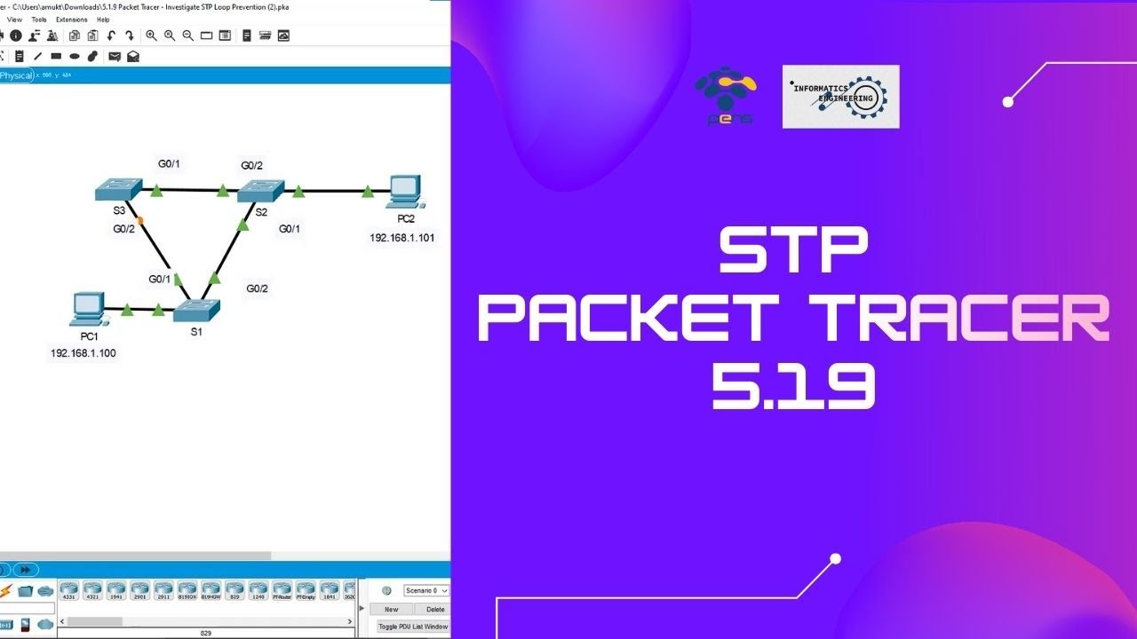 STP Packet Tracer 5.19 || Gagas Amukti Nandaka || 3120600032 - YouTube