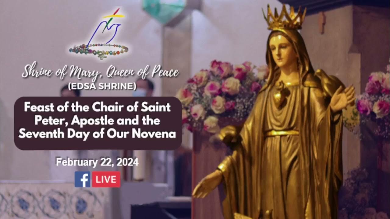 Feast of the Chair of Saint Peter, Apostle and the Seventh Novena Mass ...