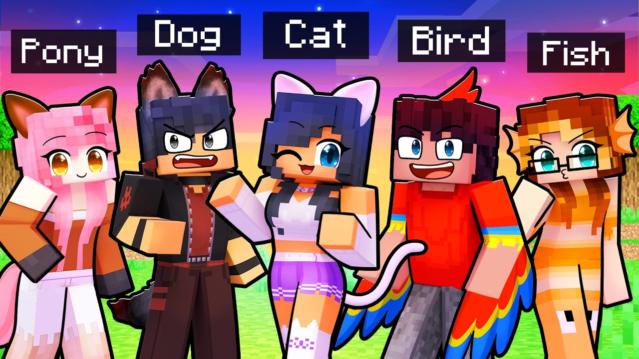 10 FRIENDS on one PET BLOCK in Minecraft! - YouTube