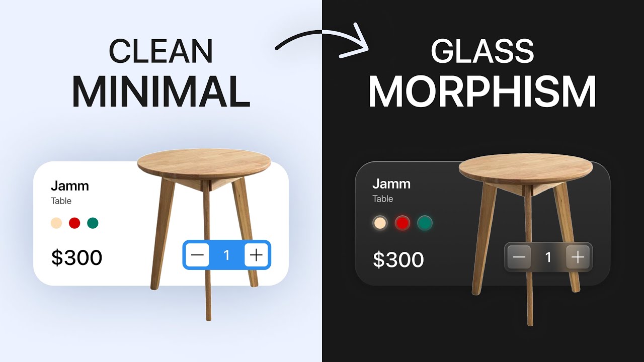 Figma Speedrun: Watch Me Redesign This Dribbble UI Into Glassmorphism ...