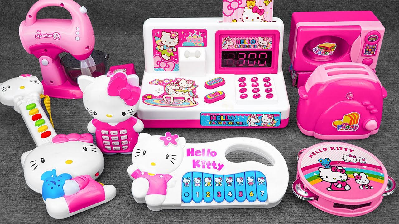 1 Hour Satisfying with Unboxing Cute Pink Toys Kichen Playset ...