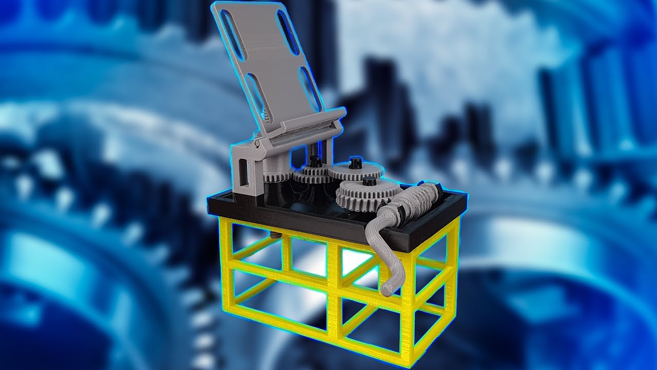 Mechanical Phone Stand 3D Printed | Gear Mechanism 3D Print #shorts ...