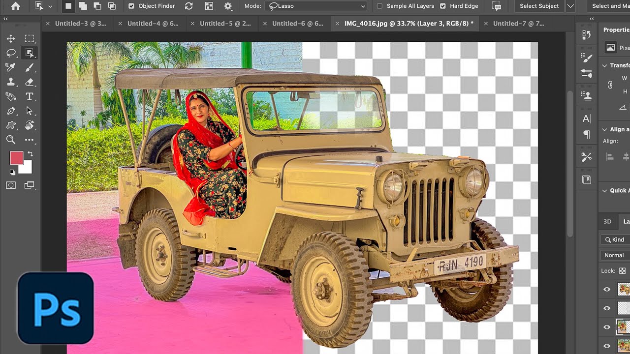 One click Photo Cutting with new Adobe Photoshop | How to select - YouTube