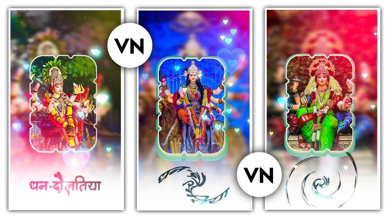 Navratri Special Video Editing | Durga Puja Video Editing VN App ...