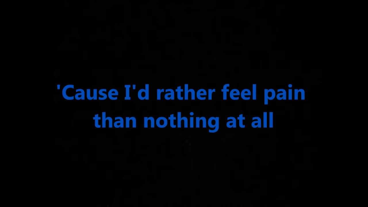 Three Days Grace Pain Lyrics Video - YouTube