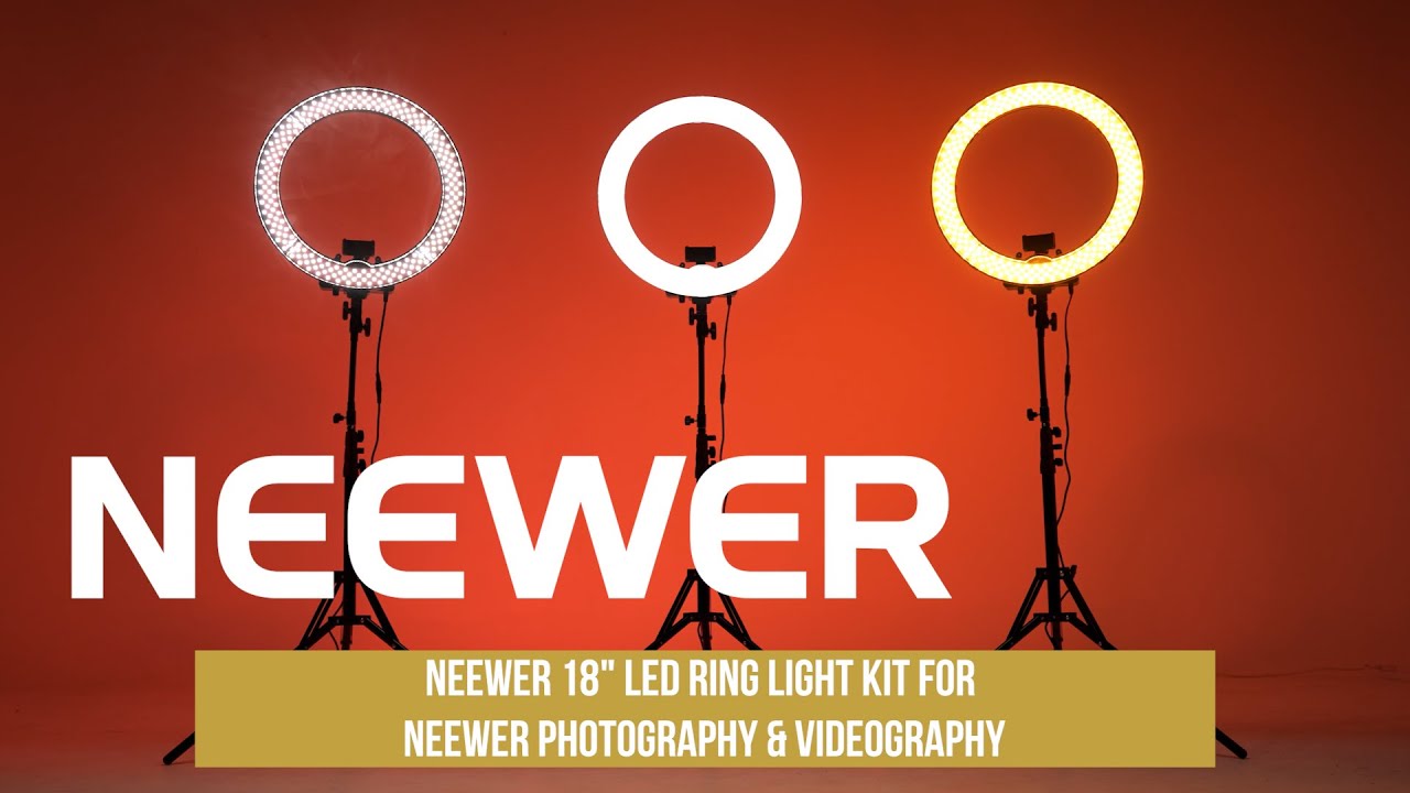 Neewer 18" LED Ring Light Kit | Neewer Photography & Videography - YouTube