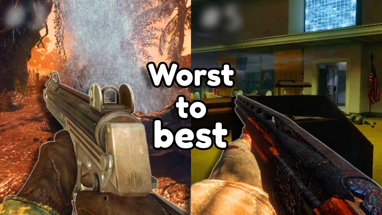 Every BO1 Wall Weapon Ranked from Worst to Best - YouTube