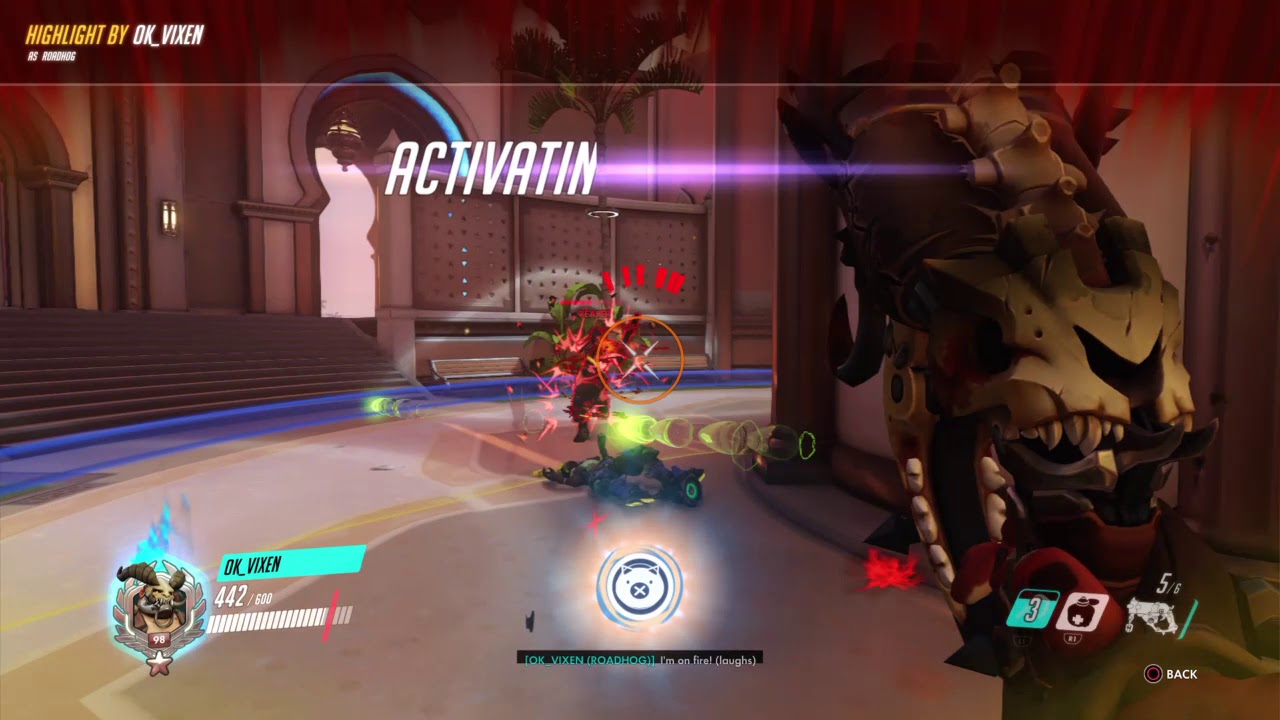 Overwatch: Hog Highlight - YouTube