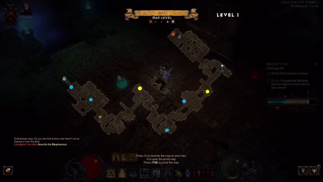Diablo 3 - Challenge Rift Map - Week 5 - The Americas - YouTube