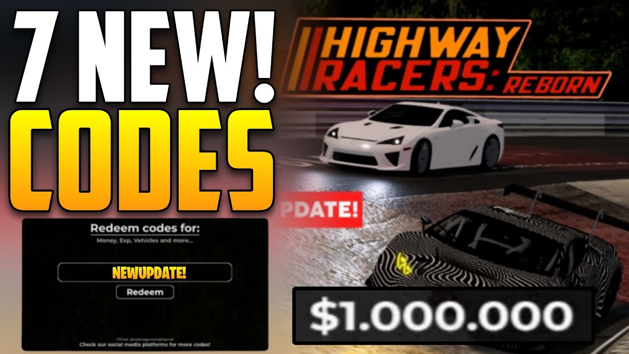 *NEW* ALL WORKING CODES FOR HIGHWAY RACERS REBORN IN 2025! ROBLOX ...