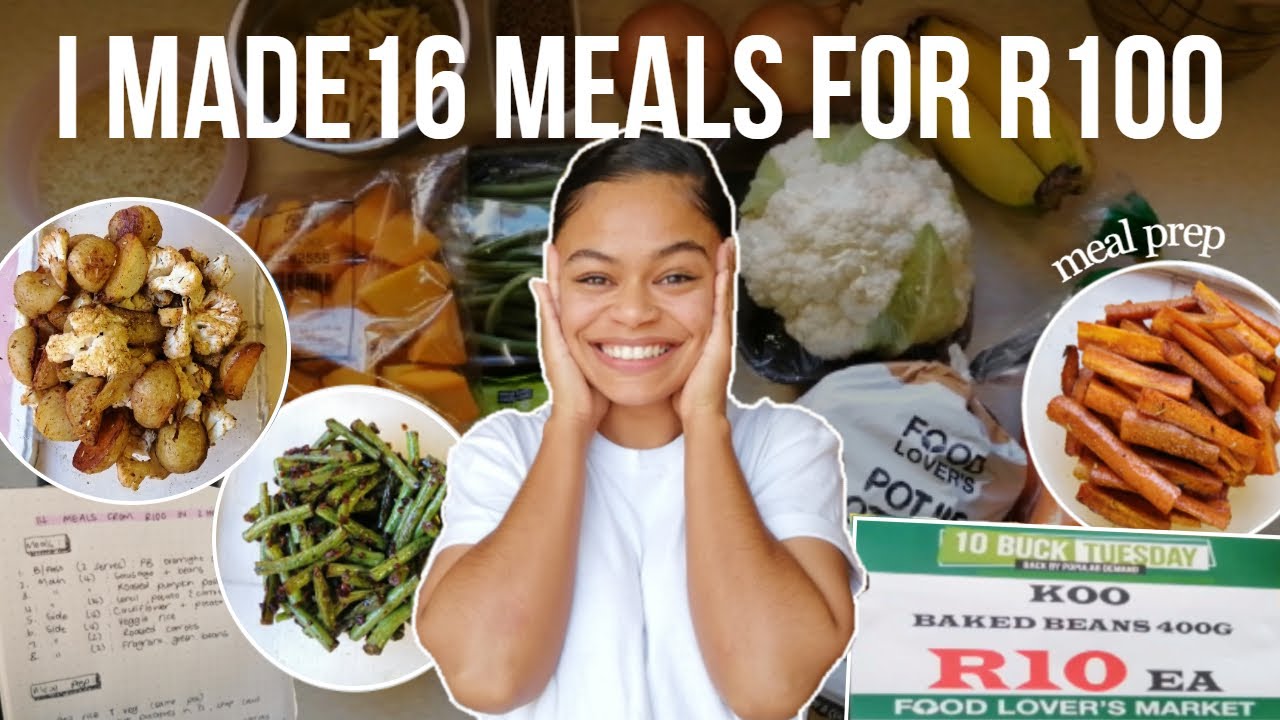 Dietitian makes 16 meals for R100 | Meal Prep - YouTube