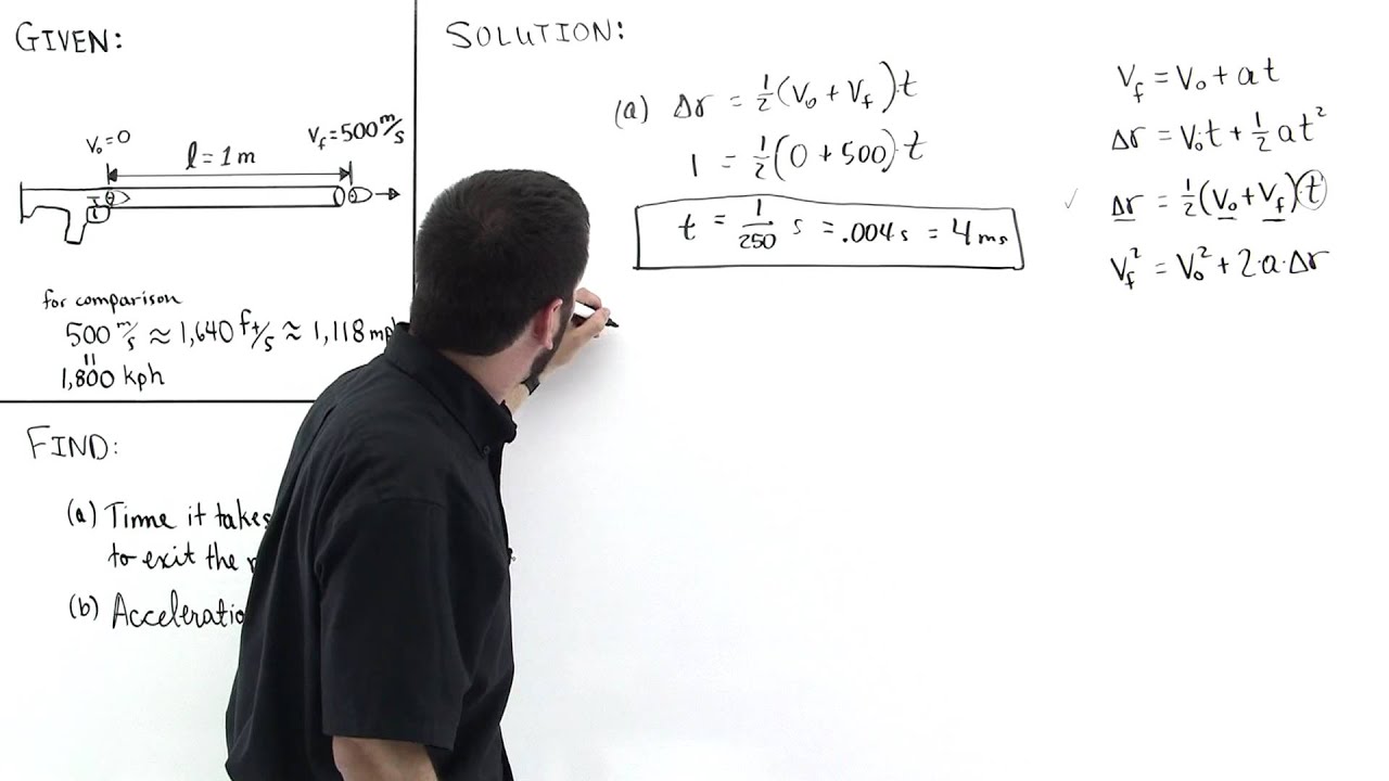 1-D Translational Motion Example 6 - YouTube
