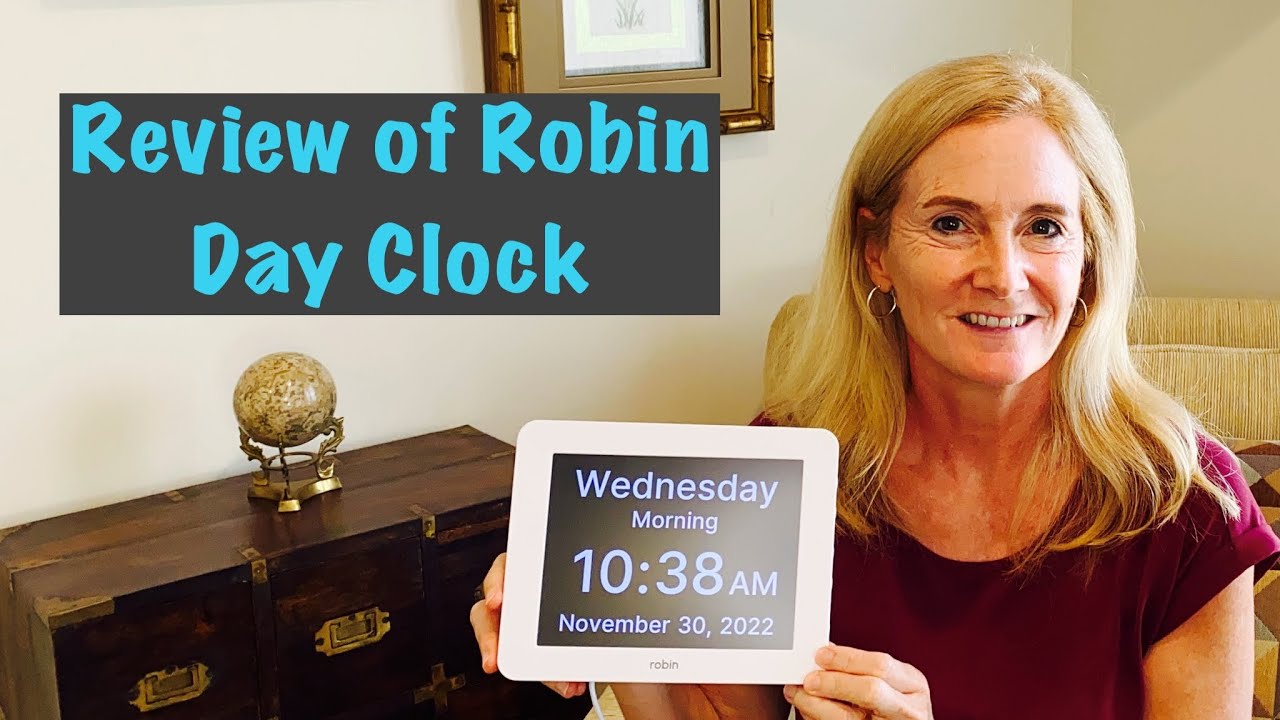 Great gift for person with dementia: review of Robin day clock - YouTube